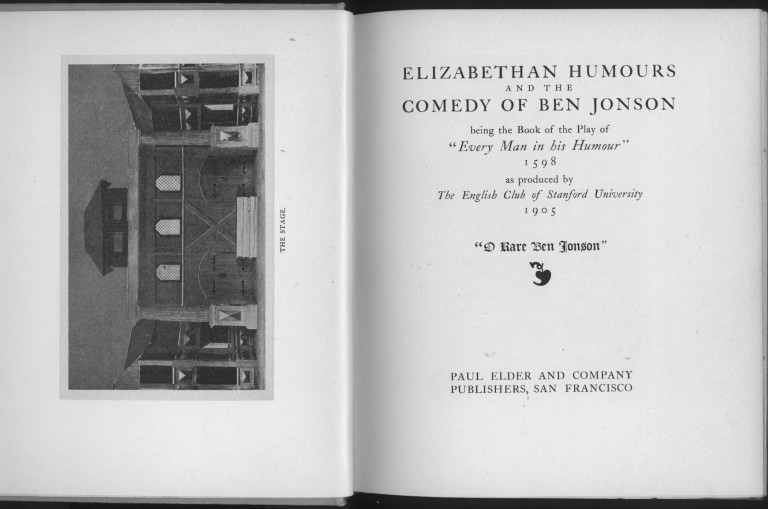 Elizabethan Humours and the Comedy of Ben Jonson – Paul Elder & Company