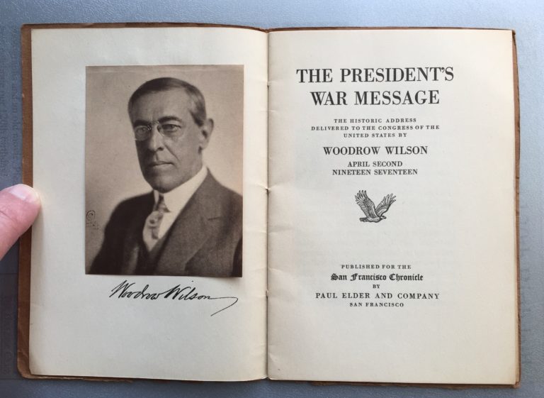 The President’s War Message – Paul Elder & Company