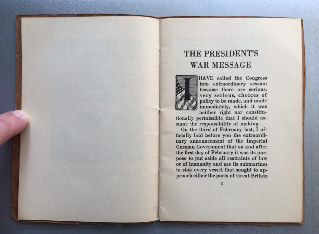 The President’s War Message – Paul Elder & Company